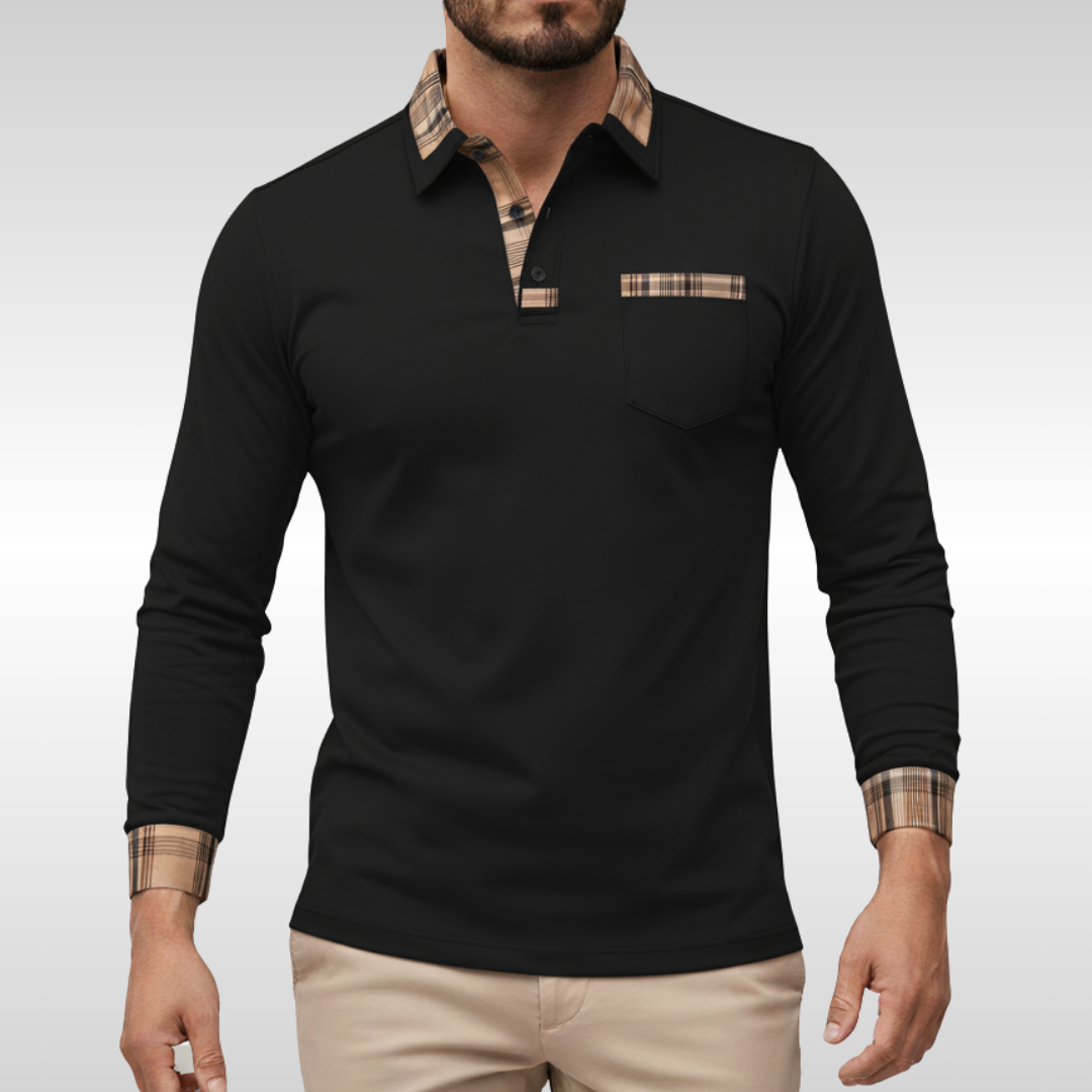 JACE CHECK TRIM POLO | SMART COMFORT FOR DAILY WEAR – Rose & Keith London