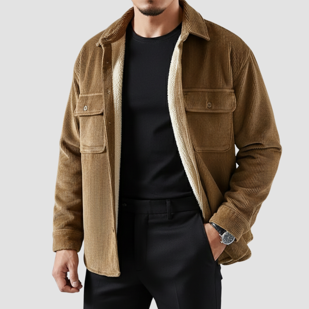 TATE CORDUROY OVERSHIRT | REFINED AND COLD-WEATHER READY – Rose & Keith ...