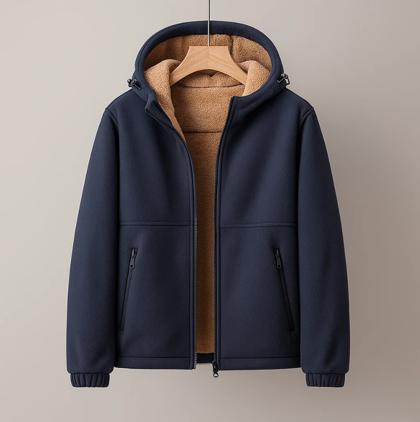 ETHAN HOODED FLEECE JACKET | STYLISH WINTER COMFORT – Rose & Keith London