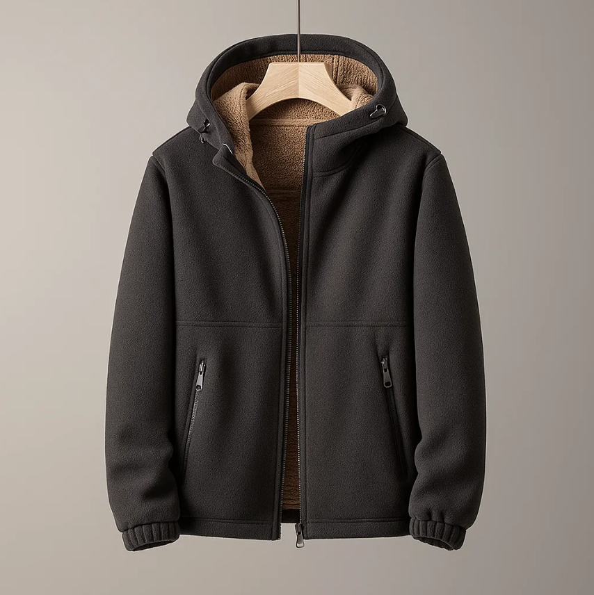 ETHAN HOODED FLEECE JACKET | STYLISH WINTER COMFORT – Rose & Keith London