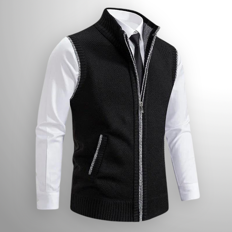BRAD FULL ZIP SWEATER VEST | MODERN ELEGANCE FOR DAILY WEAR – Rose ...